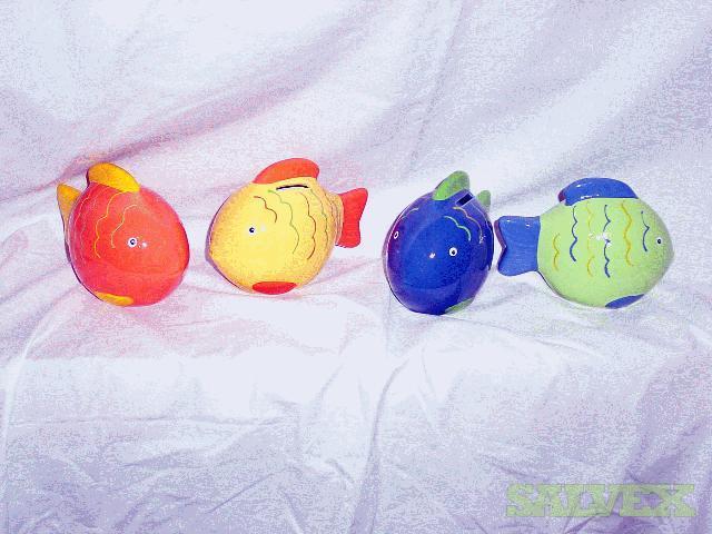 Ceramic Fish Banks, and Ceramic 3 Pot Sets | Salvex