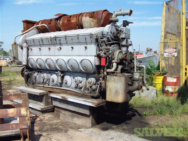 V-12 Turbocharged Diesel Motor EMD-645 E7 | Salvex