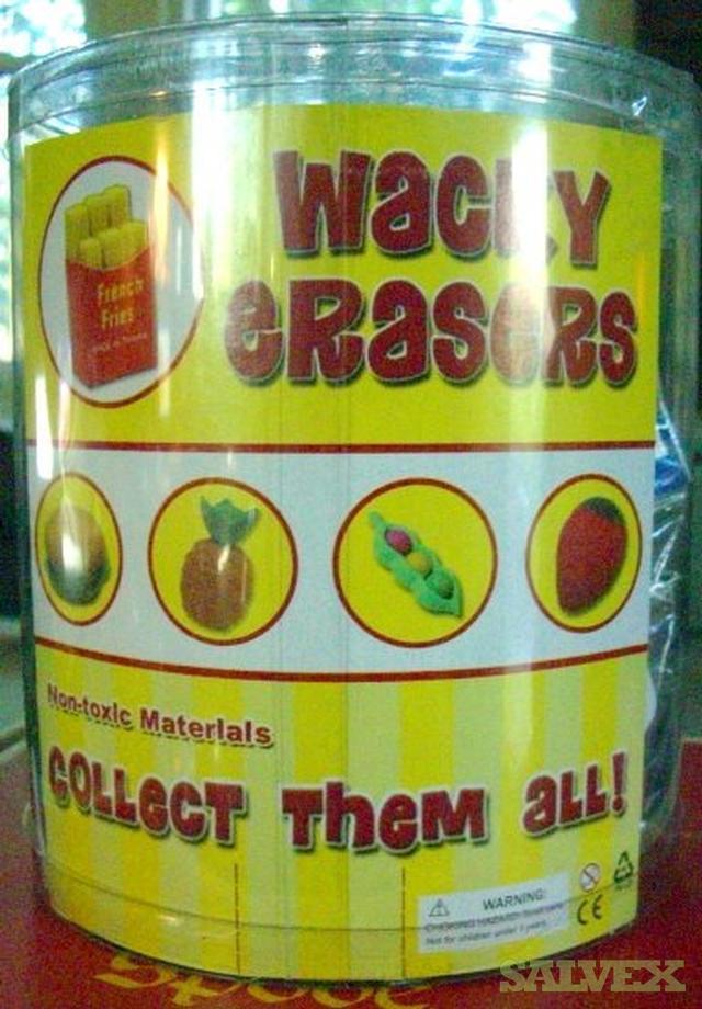 Wacky Erasers - Children's Collectible Erasers | Salvex