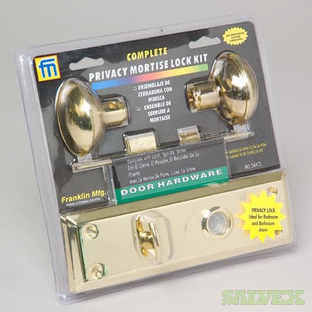Franklin Mortise Lock Sets - Brass and Glass Knobs | Salvex