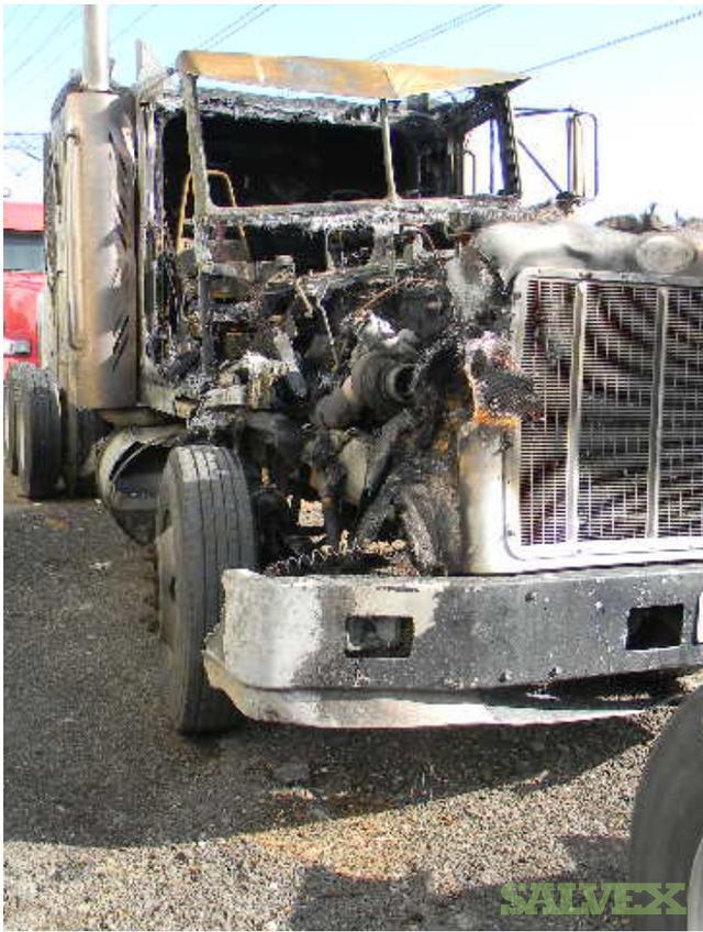Peterbilt Mmodel 377 with Cummins N14 engine -- 1997 Year -- Fire ...