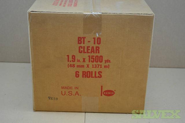Transparent Rolls 2" x 1500 Yards Bemis BT-10 Clear Carton Machine ...