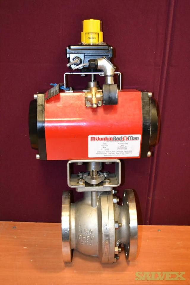 Contromatics PAS 5800-4 DLS M5 Pneumatic Actuator w/ 4" Ball Valve ...
