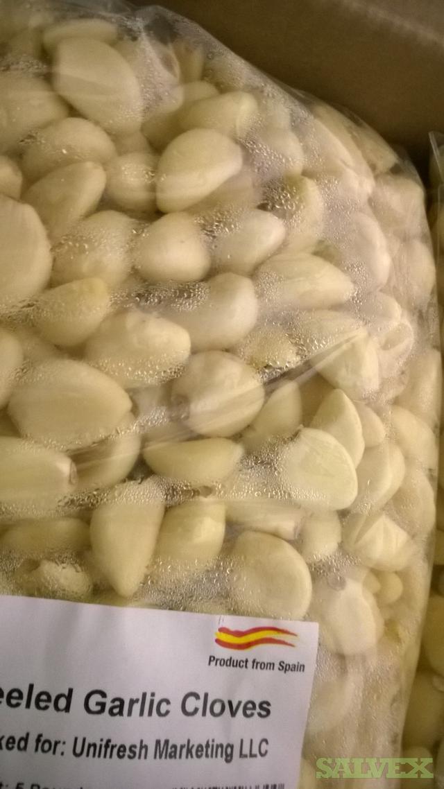 Garlic Cloves, Peeled (7,344 Bags) | Salvex