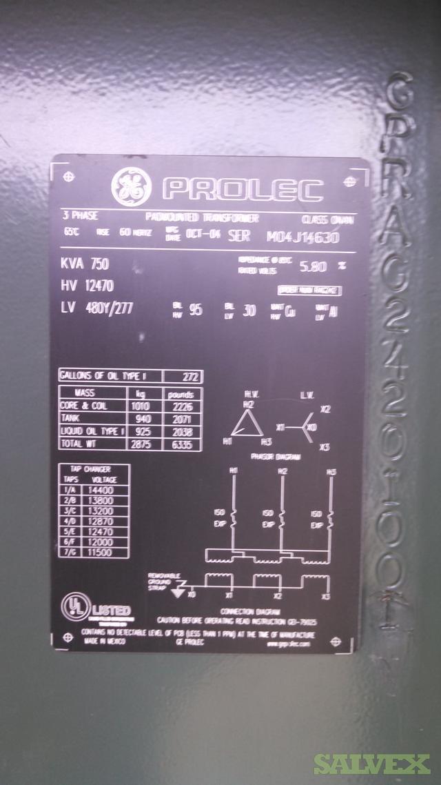 GE Prolec Padmount Transformer 750 KVA | Salvex