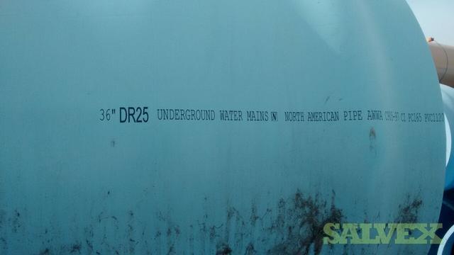36" x 6.10 Meters Long North American Pipe's AWWA C905-10 PVC product ...