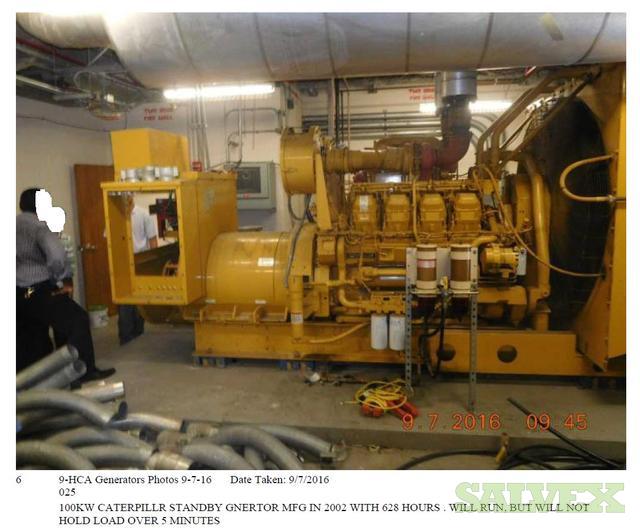 Two Caterpillar Generators (1000 KVA and 700 KVA) | Salvex