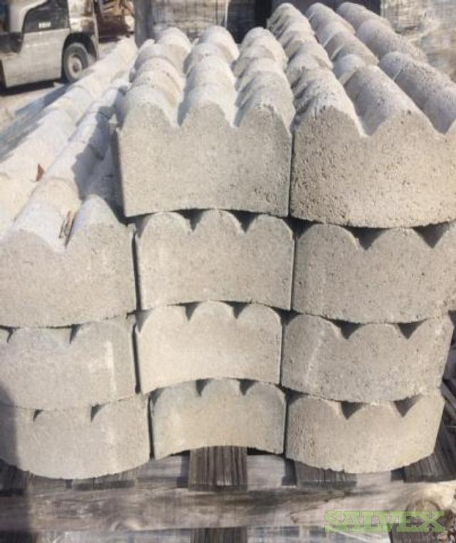 Scallop Curved Gray 12'' Landscape Stones (50 Pallets) | Salvex