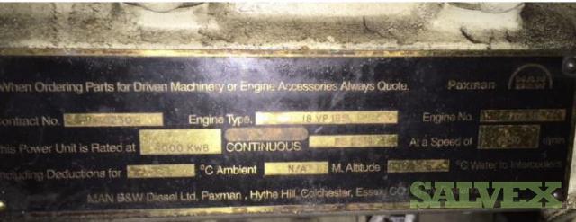 Paxman 18VP185 Marine Engines (2 Units) | Salvex
