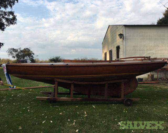 Tifon Fin Keel 5 Mtr Open Cockpit Sailboat Made in 1938 | Salvex
