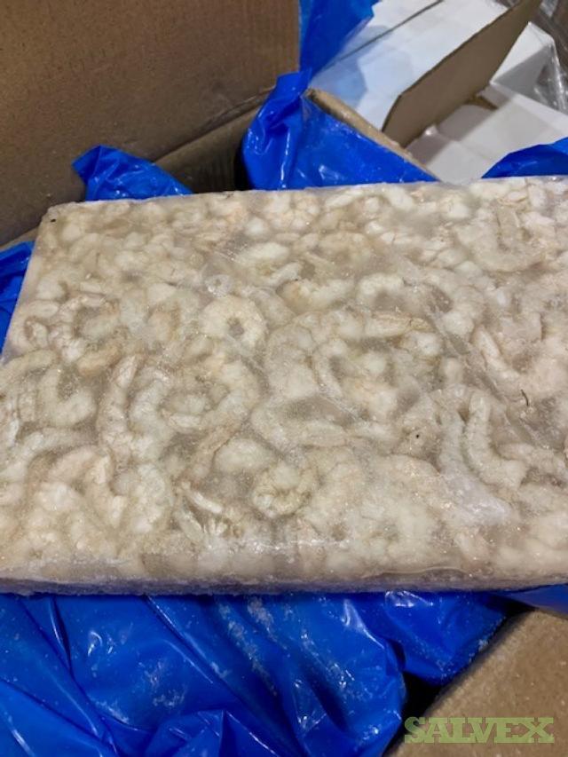 Shrimp Blocks - Raw Frozen Peeled Undeveined Tail off Vannamei (26 ...