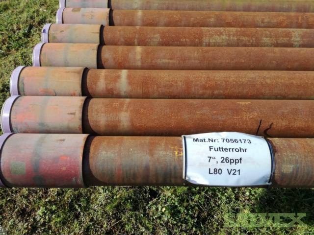 7" 26# L80 VAM 21 R3 Surplus Casing (5,049 Feet / 60 Metric Tons) | Salvex