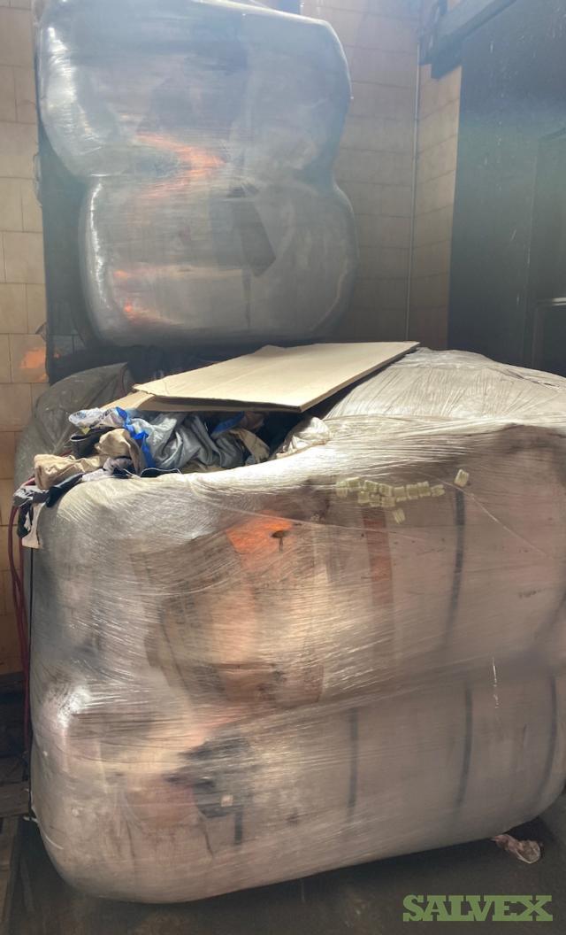 Scrap Polyester Fabric - from Used Clothing (6,300 Lbs // 3 Bundles ...
