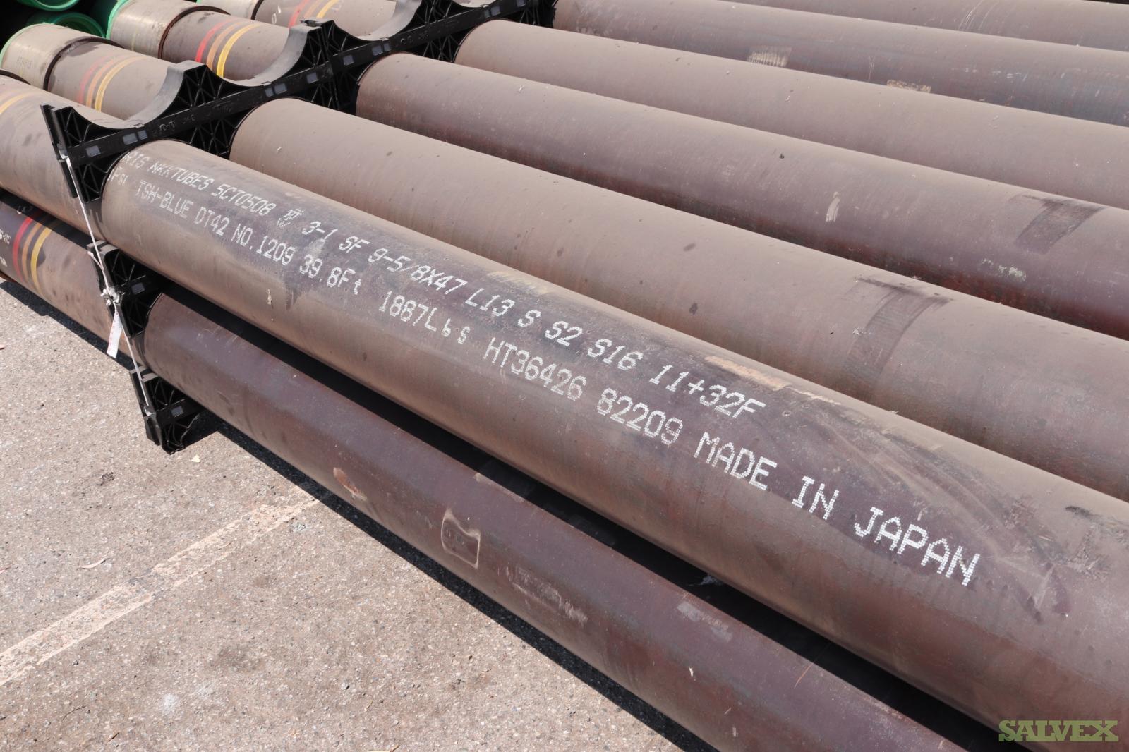 9 5 8 47 L8013CR TSH Blue R3 Surplus Casing 28 000 Feet 597 Metric Tons Salvex 9-5-8-47-l8013cr-tsh-blue-r3-surplus-casing-28-000-feet-597-metric-tons-salvex
