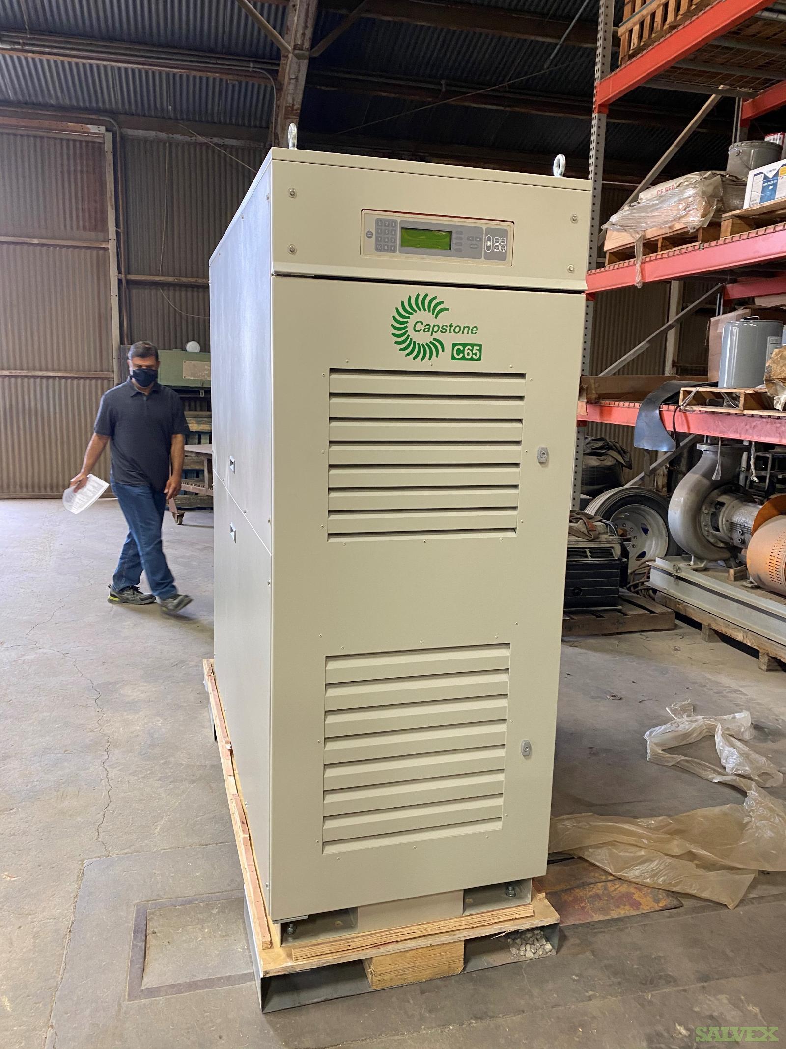 Capstone C65 Natural Gas Microturbines 65 KW (2 Units) | Salvex