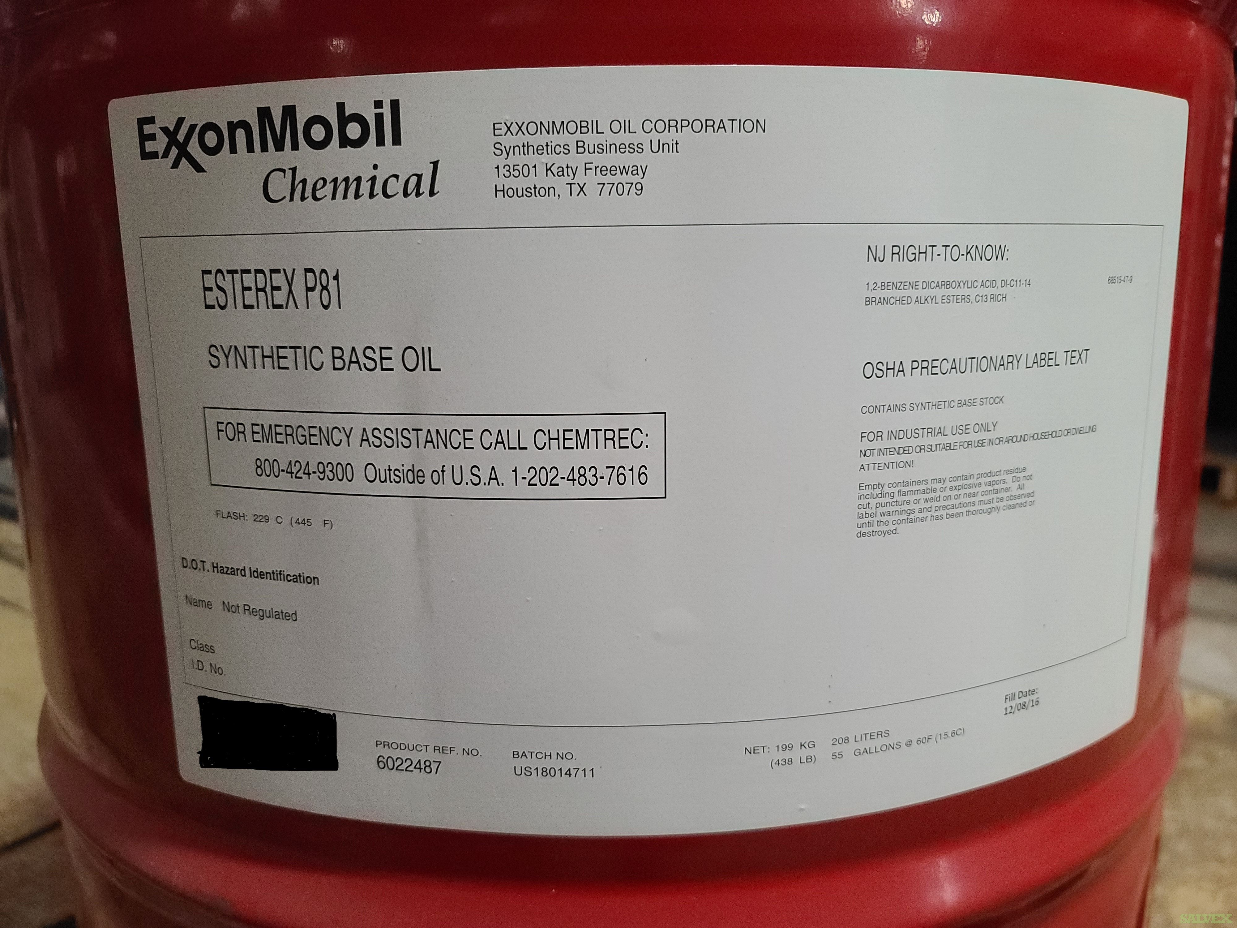 Exxon Esterex Base - Esterex P61 and P81 Synthetic Lubricants (112 ...