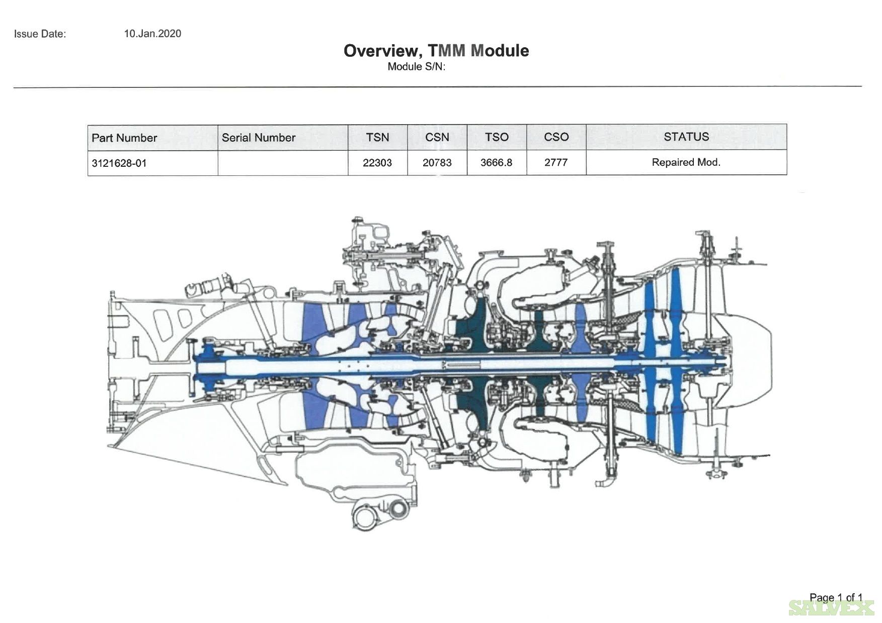 PW150A Engine in SV condition (1 Unit) | Salvex