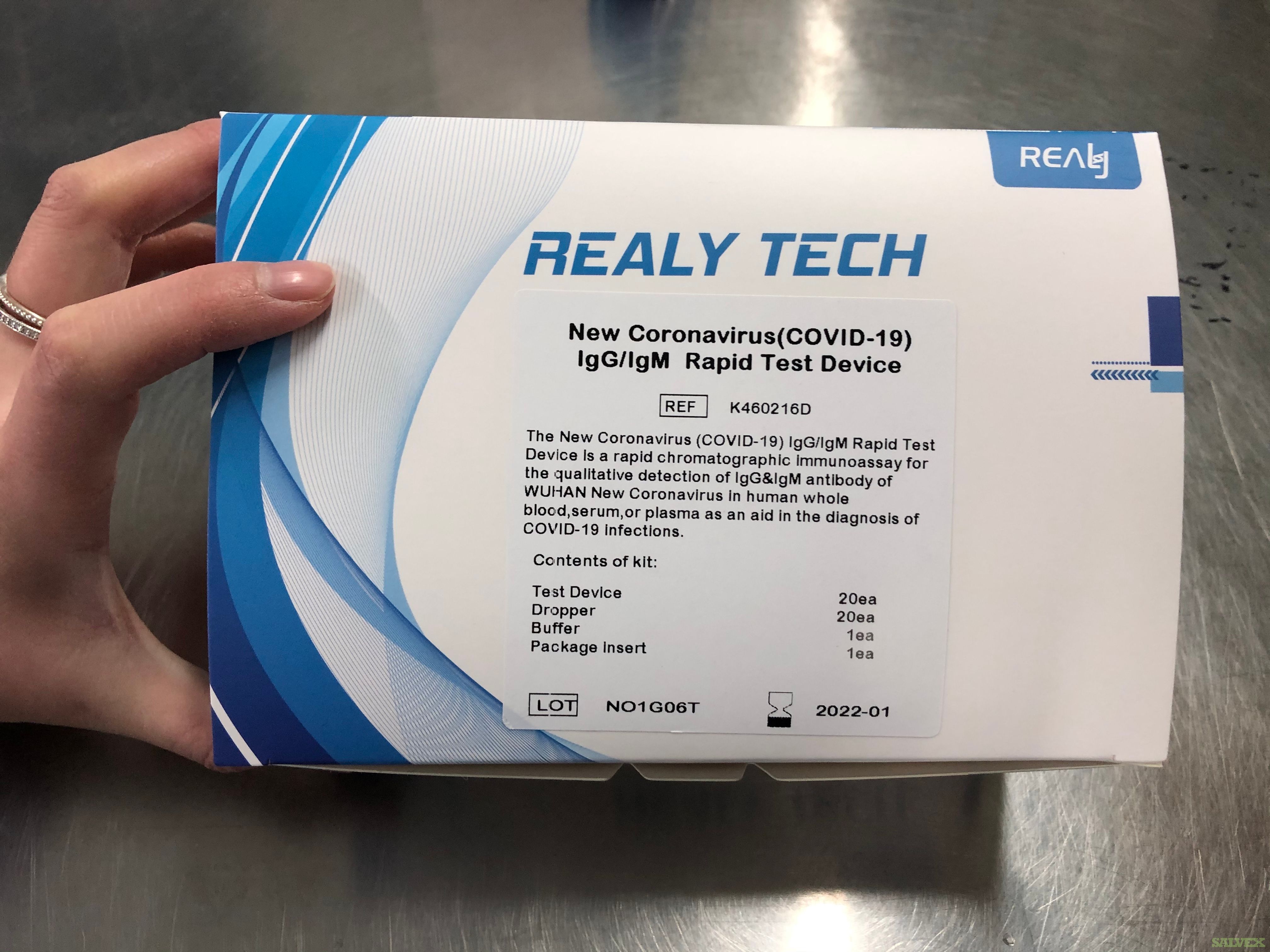 Covid-19, FDA Approved Rapid Test Kits (20,000 Units) | Salvex