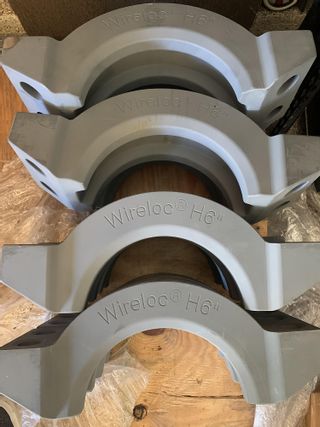 12 Inch LR 90 S120 Elbows and 5 Sets of H6" Wireloc Clamp Connections ...