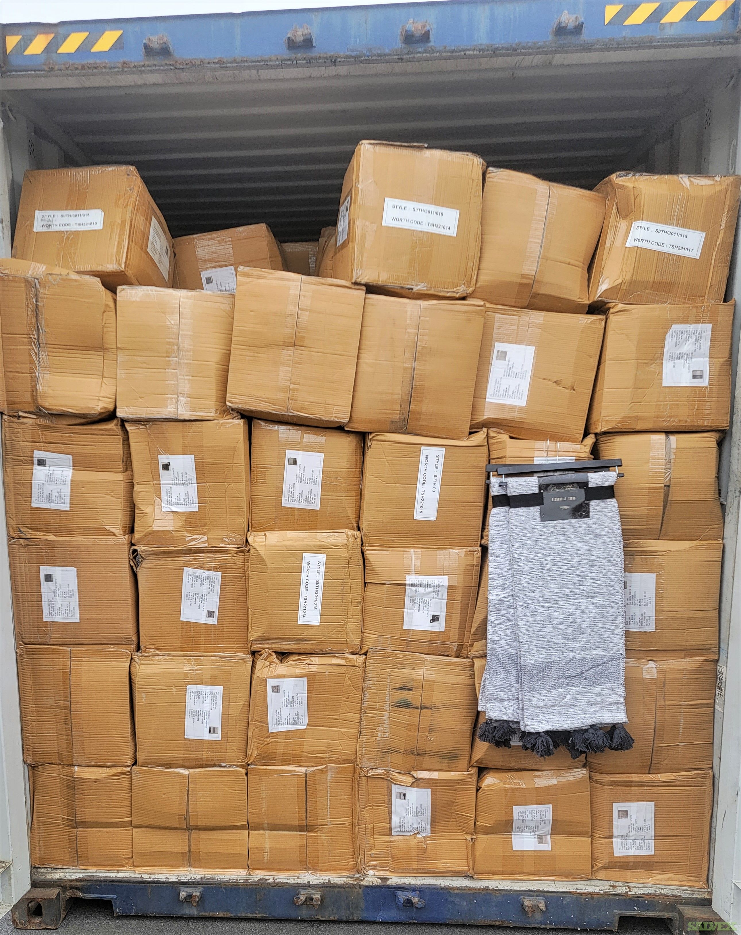 Designer High End Woven Throws abandoned cargo container 2 | Salvex