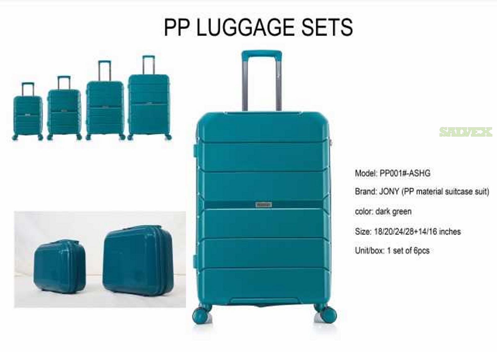 Luggage Sets 6 Color Options (583 Sets / 6 Pieces Each Set) | Salvex