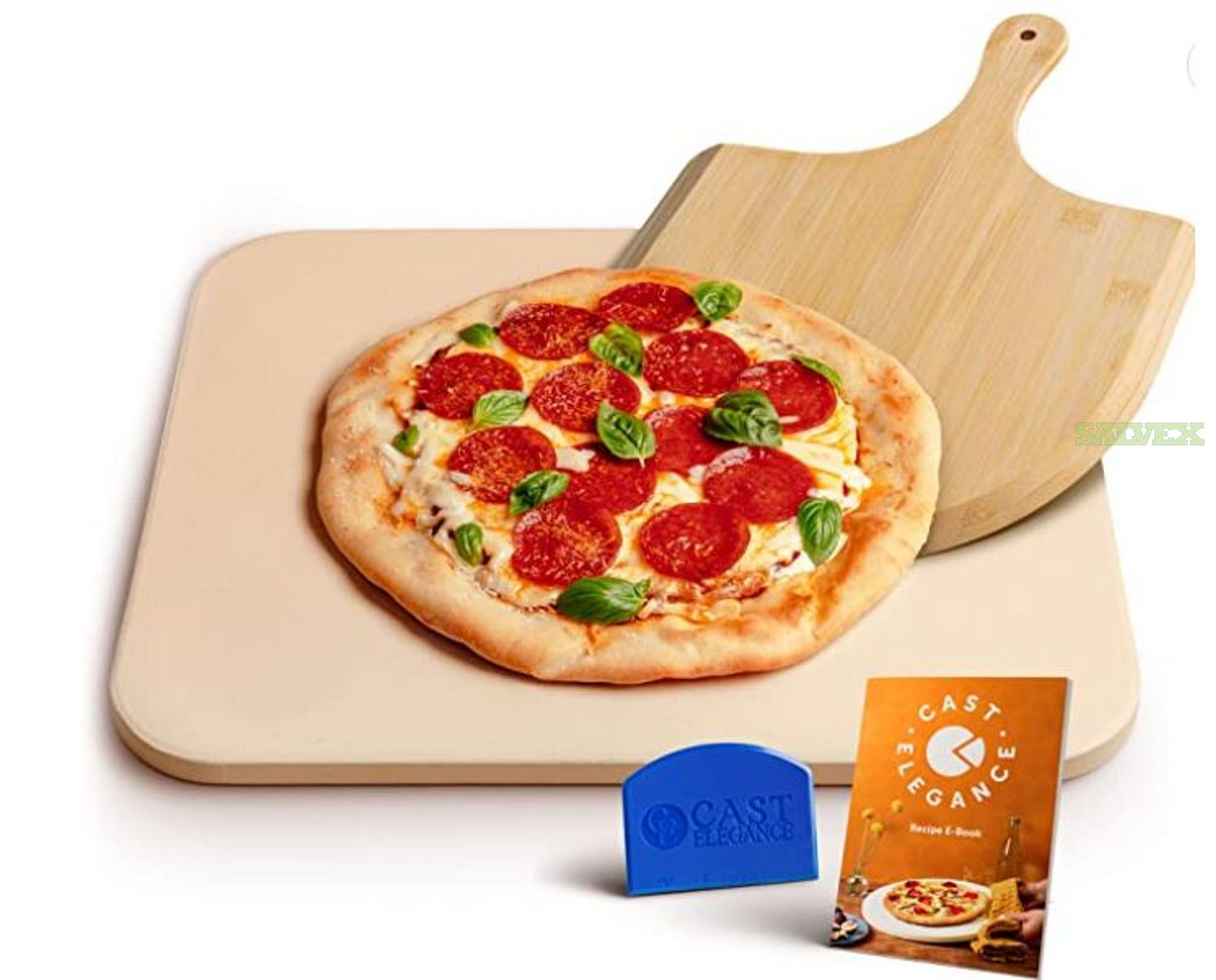 Cast Elegance Pizza Stone Rectangle (14" x 16" Shovel) (3,000 Units ...