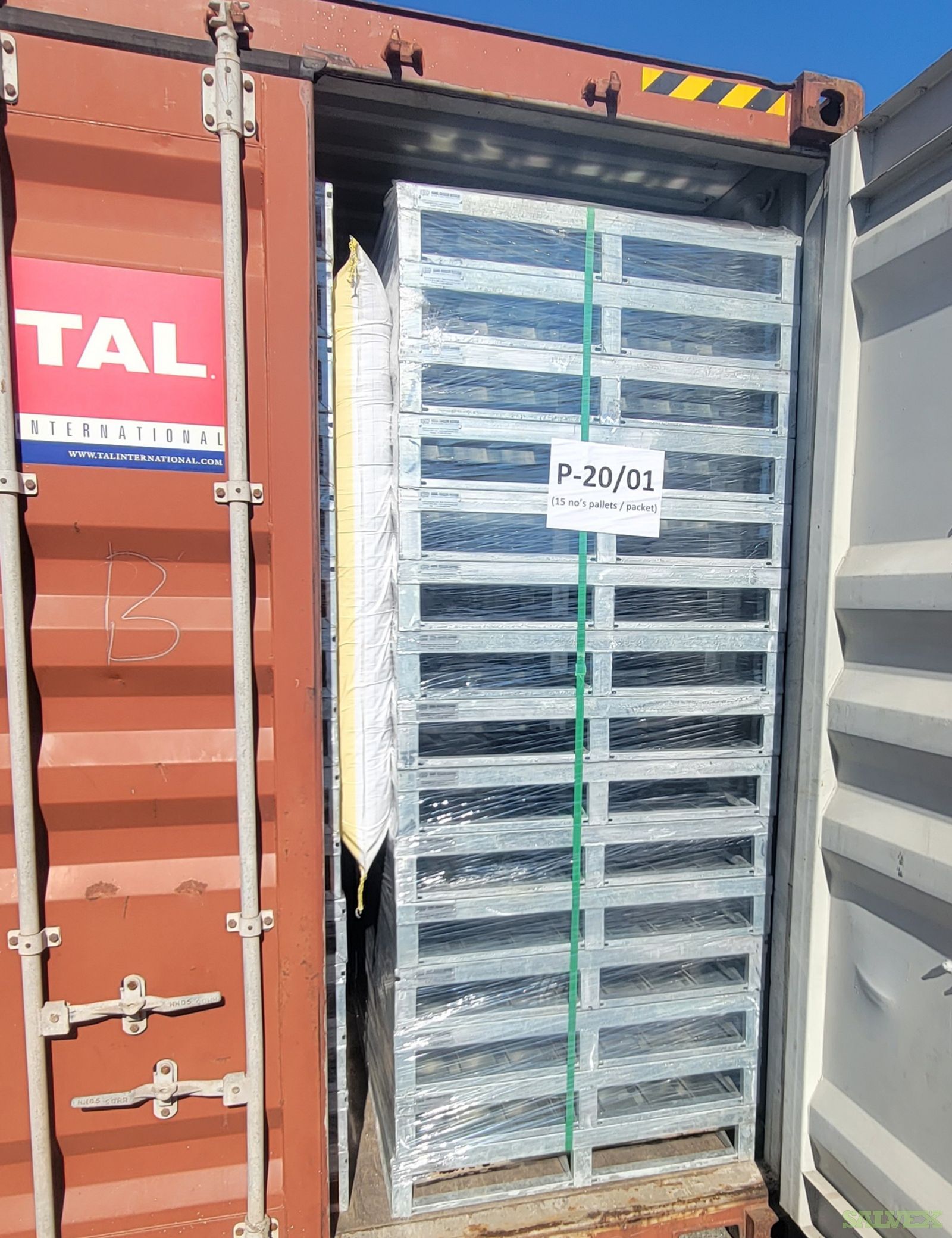 Corrosion Resistant Galvanized Steel Pallets (3 Containers) | Salvex