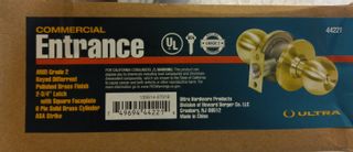 Ultra Locks Commercial Grade Entry Locks - Polished Brass (2808 locks ...