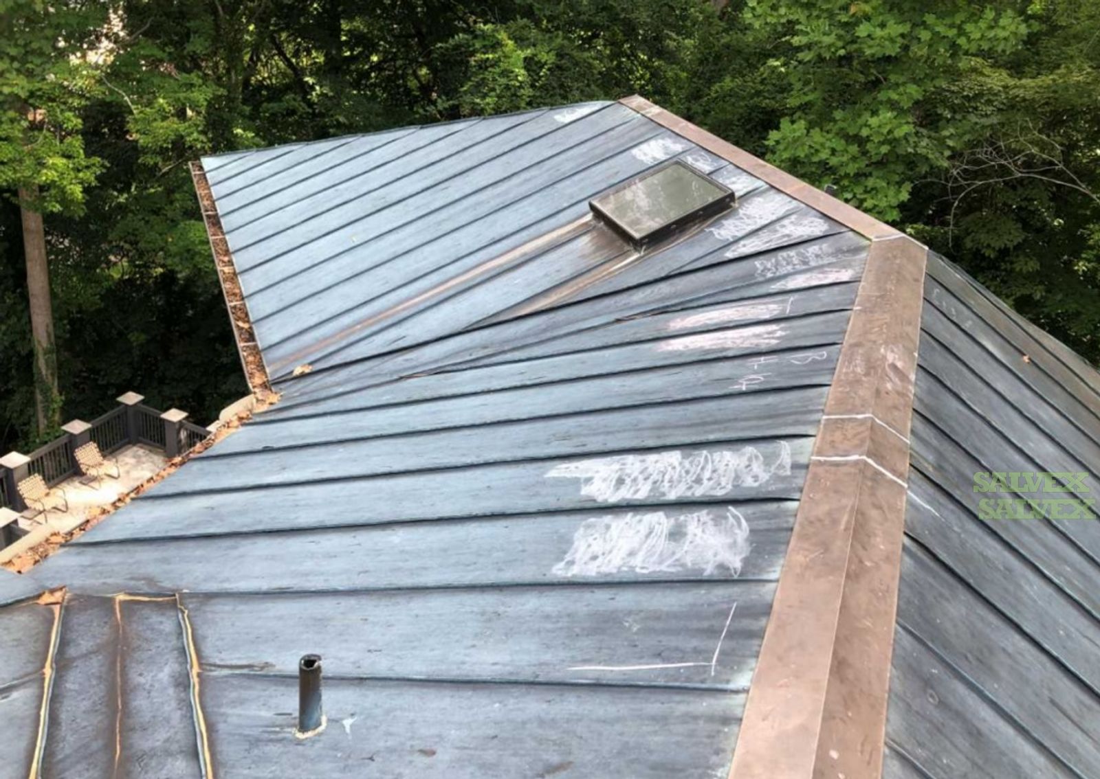 Damaged Metal Copper Roof (2852.40 Sq. ft) | Salvex