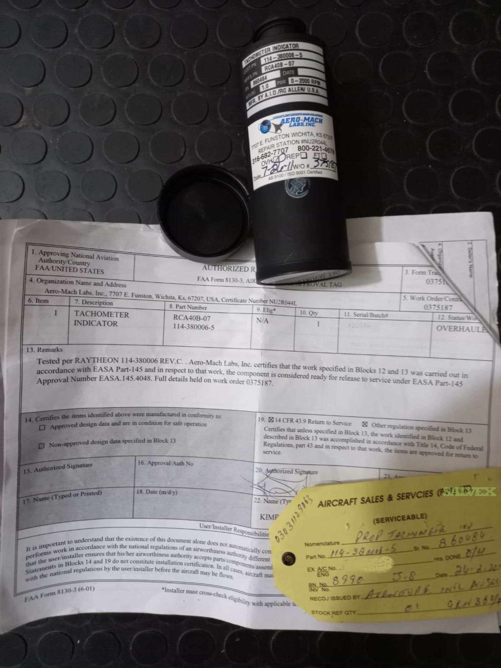 Beech 1900C Parts with FAA Tags (101 Parts) | Salvex