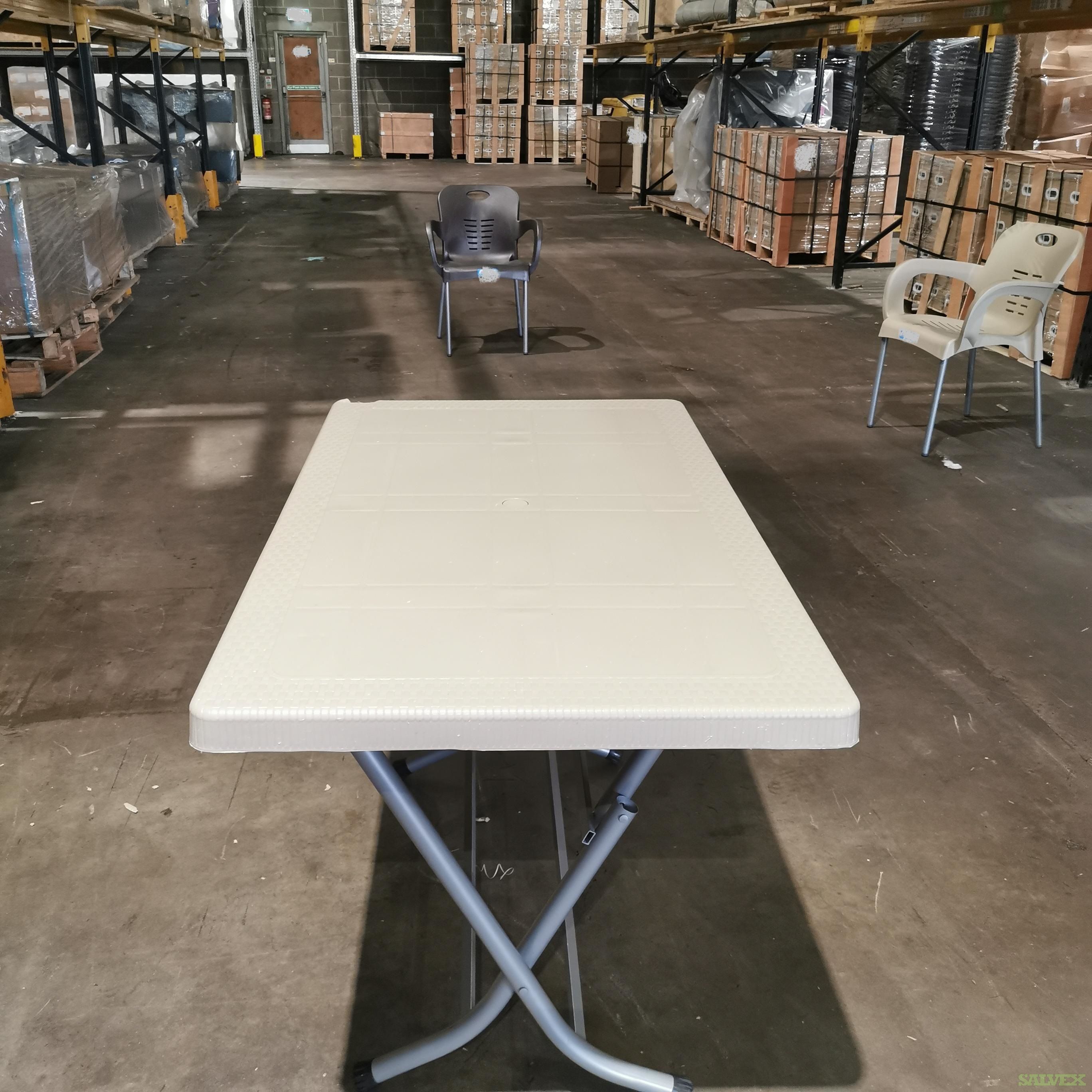 Plastic Legs Table, Plastic Armchair ECO, Waste Bin, And More (3,550 ...