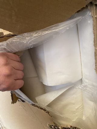 All Clean Natural Dry Wipe Rolls (Raw Material) (76,800 Units) | Salvex