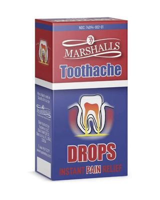 Marshalls Toothache Drops - Instant Relief for Dental Pain Liquid ...