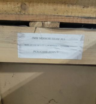 Mirrors - Seam All 3mm X 23 X 77inch (1,224 Mirrors) | Salvex
