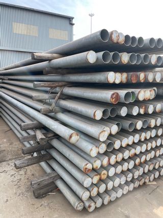 Galvanized 8m Steel Poles (320 units) | Salvex