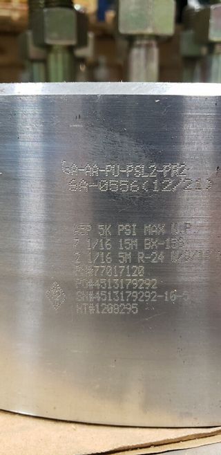 ASSY, TBG HEAD ADAPTER, A5P, 7-1/16 API 15K, FLG BTM X 2-1/16 API 5K ...